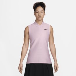 Nike Victory Dri-FIT Ärmellos-Golf-Poloshirt für Damen - Pink