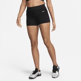 Nike Pro Shorts mit mittelhohem Bund und Mesh-Einsatz für Damen (ca. 7,5 cm) - Schwarz