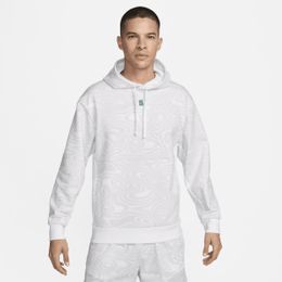 NikeCourt Heritage Dri-FIT Tennis-Hoodie aus Fleece für Herren - Weiß