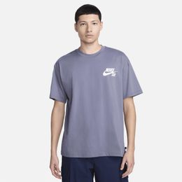 Nike SB Skateboard-T-Shirt mit Logo - Grau