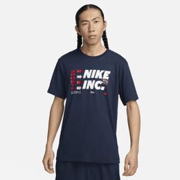 Nike Dri-FIT Fitness-T-Shirt für Herren - Blau