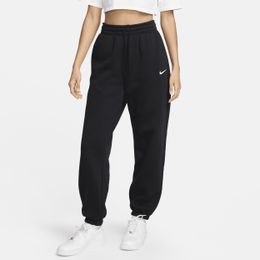 Nike Sportswear Phoenix Fleece Oversize-Trainingshose mit hohem Taillenbund für Damen - Schwarz