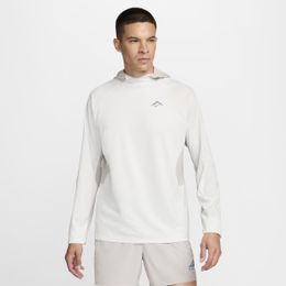 Nike Trail Dri-FIT-UV-Lauf-Longsleeve mit Kapuze für Herren - Weiß