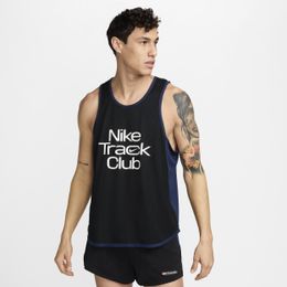 Nike Track Club Dri-FIT-Lauf-Singlet für Herren - Schwarz