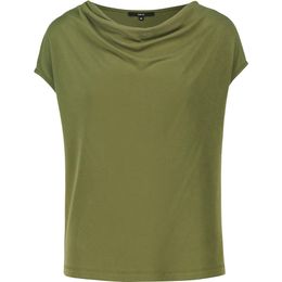 Zero T-Shirt, Wasserfall-Ausschnitt, für Damen, grün, 38