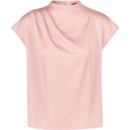 Zero Bluse, Stehkragen, Satin-Optik, für Damen, rosa, 42