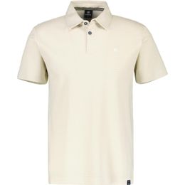 Lerros Poloshirt, einfarbig, Knopfleiste, für Herren, beige, XXL