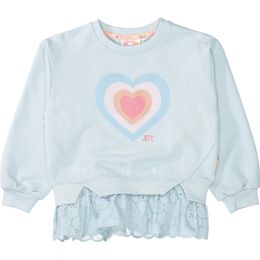 JETTE Sweatshirt, Print-Motiv, Spitze, für Kinder, blau, 128/134