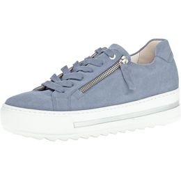 Gabor® Sneaker, Plateau, Leder, für Damen, blau, 40