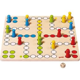 Brettspiel LUDO goki BASIC aus Holz