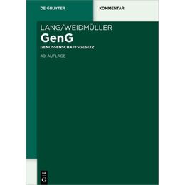De Gruyter Lang/Weidmüller Genossenschaftsgesetz, Gebunden