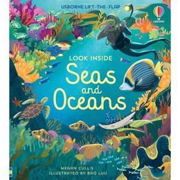 Look Inside Seas and Oceans - Megan Cullis, Pappband