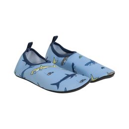 Color Kids - Badeschuhe SHARKS in cerulean, Gr.24/25