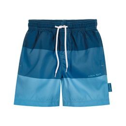 Playshoes - Badeshorts COLOR BLOCK in marine, Gr.98/104