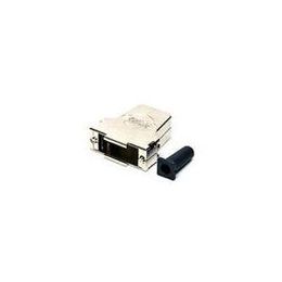 Molex FCT Metal D-Sub Connector Shell Size 2 45&deg; Angle Cable Outlet Large Inner Chamber Rubber Bushing and Locking Screws - 172704-0097