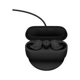 Jabra Evolve2 Buds, Kopfhörer schwarz, UC, USB-C, Bluetooth Kopfhörertyp: In-Ear Ohrkanalhörer Geeignet für: Mobile Abspielgeräte, Mobiltelefone, PC-Systeme, Reise Drahtlose Verbindung: Ja, via Bluetooth, via USB Dongle, TWS (True Wireless) Kabel-Verbindung: 1x USB-C