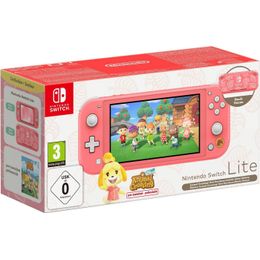 Nintendo Switch Lite Animal Crossing: New Horizons Isabelle Aloha Edition, rot