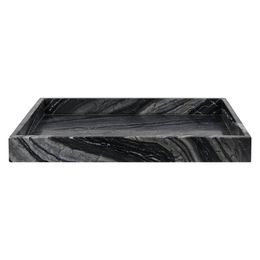 METTE DITMER Marble Tablett, 30 x 40 cm, schwarz / grau