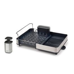 Joseph Joseph - Rethink your Sink Set, Seifenspender und Abtropfgestell, grau