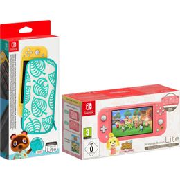 Nintendo Switch Lite Animal Crossing: New Horizons Isabelle Aloha Edition, rot