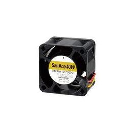 Sanyo Denki Axiall&uuml;fter, spritzwassergesch&uuml;tzt DC 40x40x28mm 27.6V 31.2m&sup3;/h IP68 - 9WPA0424H3001