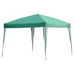 Pavillon MEKONG grün 3x3m, faltbar Stahl Polyester 160g/m2