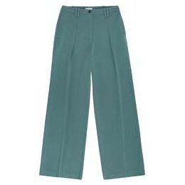 Tom Tailor Damen Lea Wide Leg Hose mit recyceltem Polyester, grün, Uni, Gr. 40/30