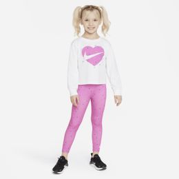 Nike Graphic Tee and Printed Leggings Set zweiteiliges Set für jüngere Kinder - Pink