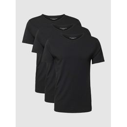 Tommy Hilfiger T-Shirt mit abgerundetem V-Ausschnitt im 3er-Pack