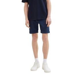 Tom Tailor Denim Chinoshorts (2-tlg) mit Gürtel, blau