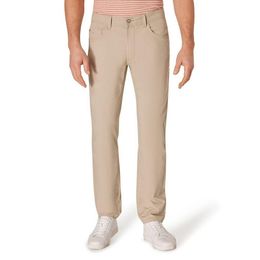 Pioneer Authentic Jeans 5-Pocket-Hose Rando mit schmalem Schnitt, beige|braun
