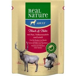 REAL NATURE Adult Pouches 6x300g Hirsch & Huhn