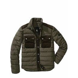 Mey & Edlich Herren Jacke Regular Fit Gruen einfarbig