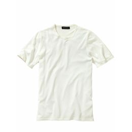 Mey & Edlich Herren T-Shirt Regular Fit Weiss einfarbig