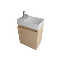 Alpenberger Badmöbel-Set Gäste WC Waschbecken mit Unterschrank