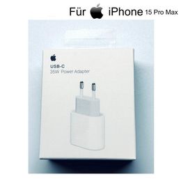 OIITH Apple iPhone 15 Pro Max 35W MHJJ83ZM/A Ladegerät USB‑C Power Adapter USB-Ladegerät