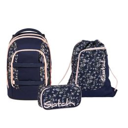 Satch Schulranzen Schulrucksack-Set PACK Bloomy Breeze 3-teilig (3-teilig)