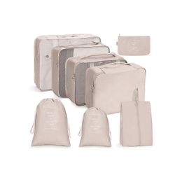 Coonoor Kofferorganizer Koffer Organizer Set 8-teilig Wasserdichte Reise Kleidertaschen (8-tlg)