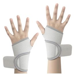 Lubgitsr Handgelenkbandage Handgelenk Bandagen 1Paar Atmungsaktive Verstellbare (2-tlg)
