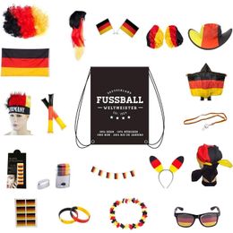 Jung Fahne XXL Fussball Fanartikel Set Deutschland