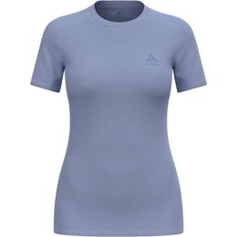 Odlo Unterhemd, Merinowolle, feuchtigkeitsregulierend, für Damen, blau, S