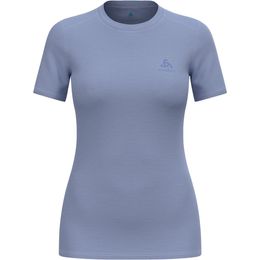 Odlo Unterhemd, Merinowolle, feuchtigkeitsregulierend, für Damen, blau, XL