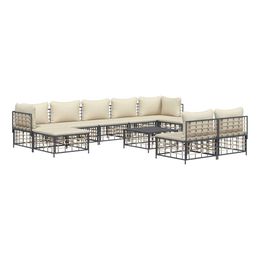 DOTMALL Gartenlounge-Set (Sofa Lounge Garnitur mit Kissen