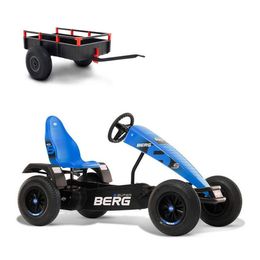 Berg Go-Kart Berg Gokart XXL B.Super Blue blau BFR mit Anhänger