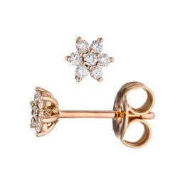 Paar Ohrstecker Jobo Ohrringe Gr. SI = kleine Einschlüsse, Roségold 585-Diamanten, rosegold (roségold 585) Damen Ohrstecker