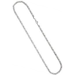 Kette ohne Anhänger Jobo Halsketten Gr. Silber 925 (Sterlingsilber), Länge: 55 cm, silberfarben (silber 925) Damen Königskette Ketten ohne Anhänger