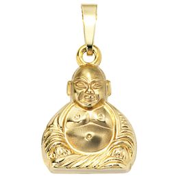 Ketten-Anhänger Jobo "Anhänger Buddha" Schmuckanhänger Gr. Gelbgold 333, goldfarben (gelbgold 333) Damen Anhänger