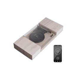 Auna TT-Play 2x10W BT RCA-Out 3 speed light wood Plattenspieler (Riemenantrieb