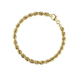 Goldarmband Jobo "Kordel-Armband" Armbänder Gr. Gelbgold 585, gelb (gelbgold 585) Damen Armbänder Gold