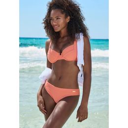Bügel-Bikini-Top Sunseeker "Loretta" Gr. 40, Cup E, orange (peach) Damen Bikini-Oberteile Ocean Blue